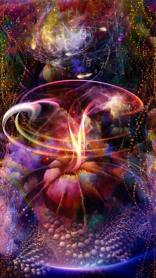 Magic of Chemistry stock illustration. Illustration of space - 32429327