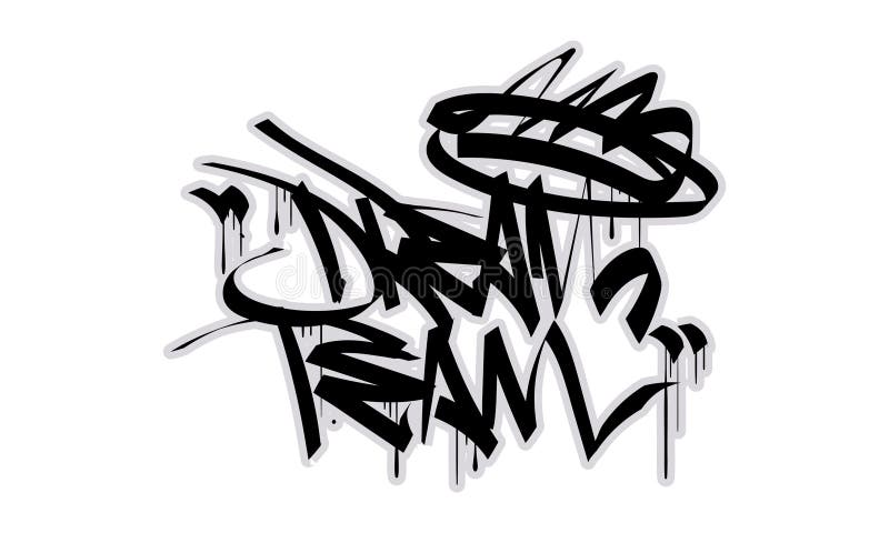 DREAM TEAM Graffiti Tag Style Design Stock Vector - Illustration of ...
