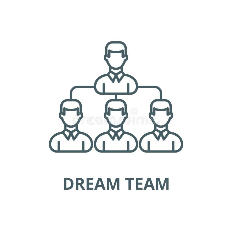Dream Team Vector Line Icon, Linear Concept, Outline Sign, Symbol Stock ... Dream Team Vector Line Icon, Linear Concept, Outline Sign, Symbol Stock ...