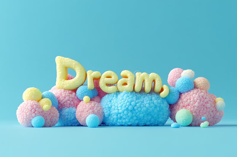 Dream big text design stock vector. Illustration of positive - 139297048