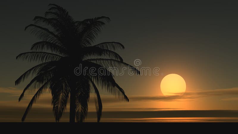Dream Time stock illustration. Illustration of palm, cloud - 8501432