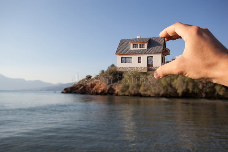 Dream to have a house. stock photo. Image of purchase - 125462992