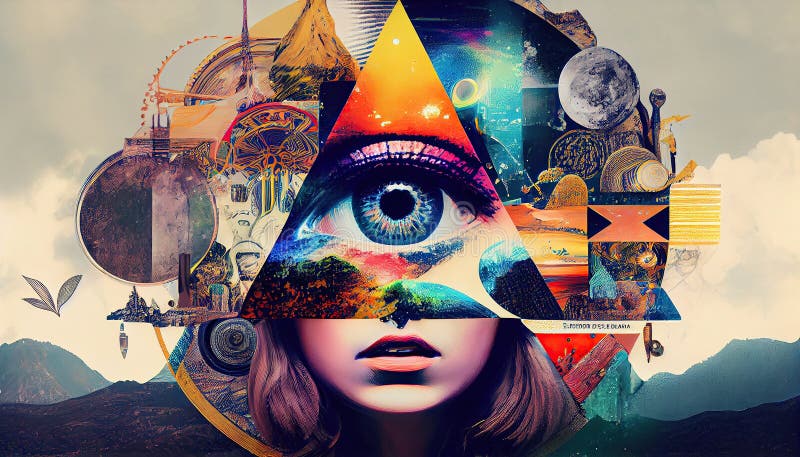 Dream Vision Board Concept and All Seeing Eye. Generative AI Stock ...