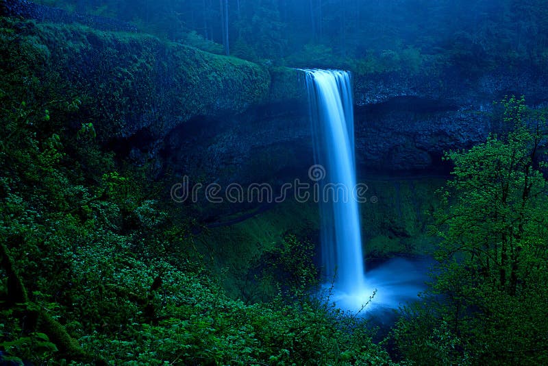 Dream Waterfall stock photo. Image of forest, fantasy - 19750468