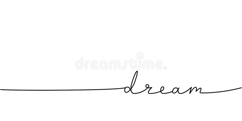 One Line Drawing Dream Stock Illustrations – 720 One Line Drawing Dream ...