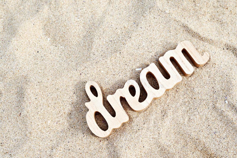 Dream on the sand stock image. Image of shore, beautiful - 271206095
