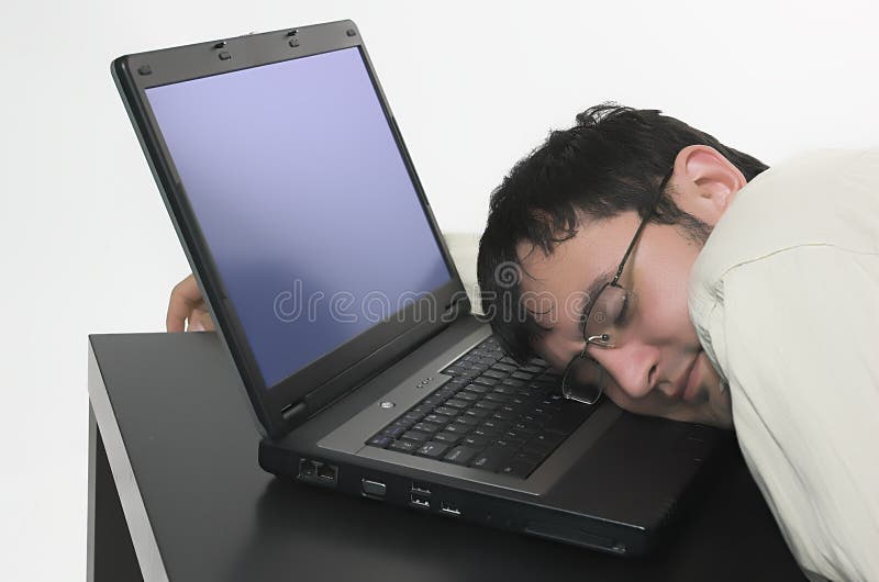 Dream on Work on a Computer Stock Photo - Image of information, dream ...