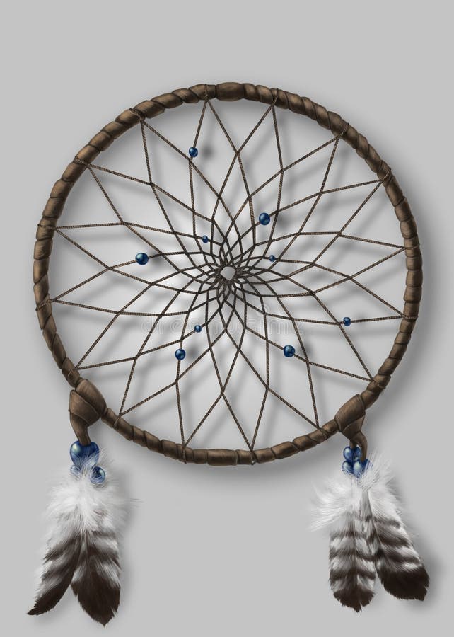 Dreamcatcher stock illustration. Illustration of ring - 15302736