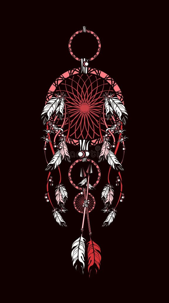 Dreamcatcher Indio Del Chamán Ilustración del Vector - Ilustración de ...
