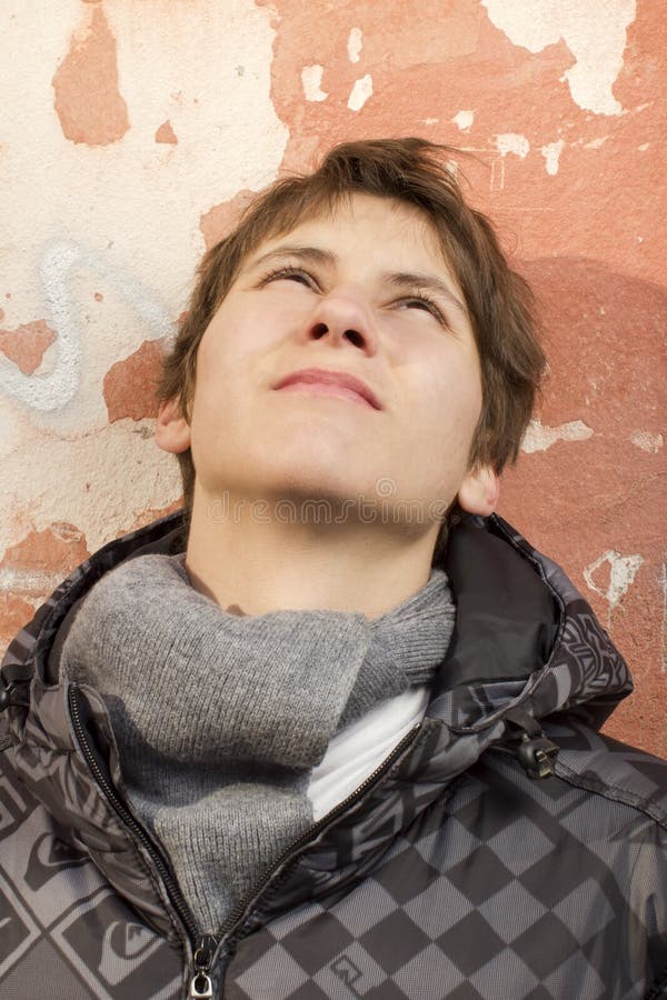 The dreamer stock image. Image of sees, wall, caucasian - 24138951