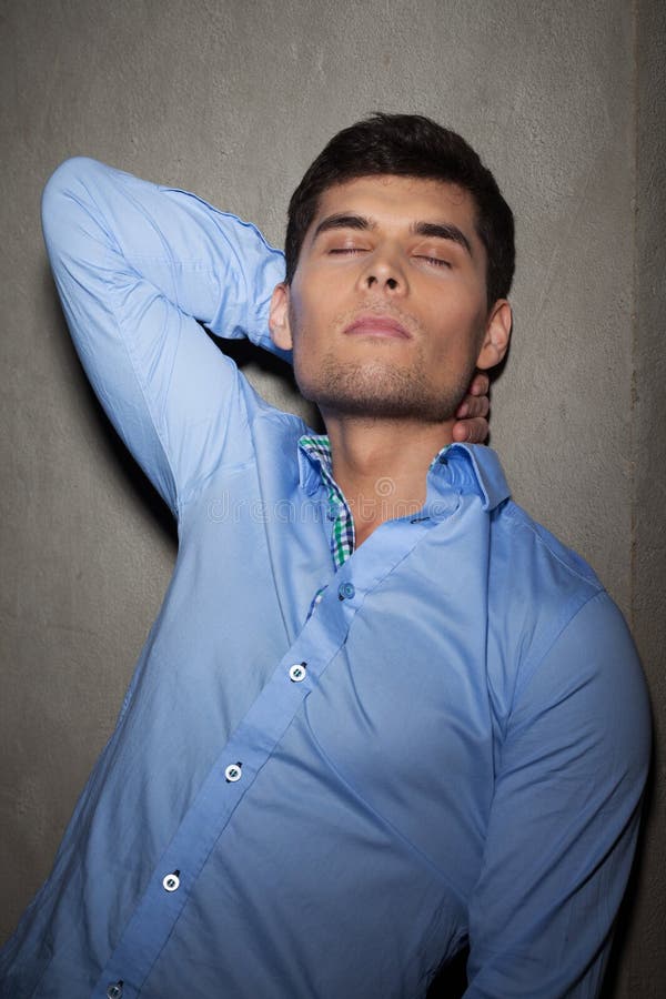 Dreamer stock image. Image of male, brunet, attractive - 29689445