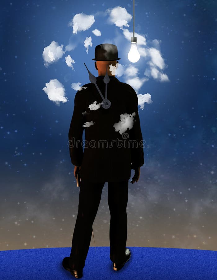 Dreamer stock illustration. Illustration of human, caucasian - 61283990
