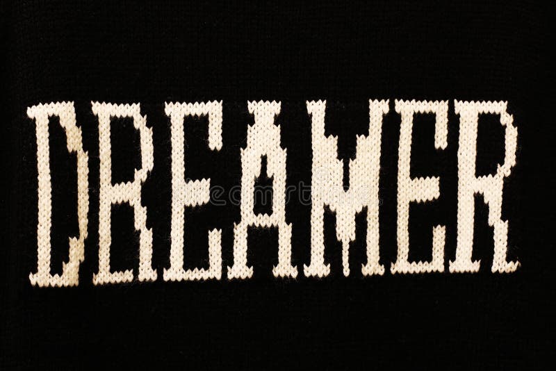 Dreamer Word Written on Paper. Dreaming Textual Concept with Sun and ...