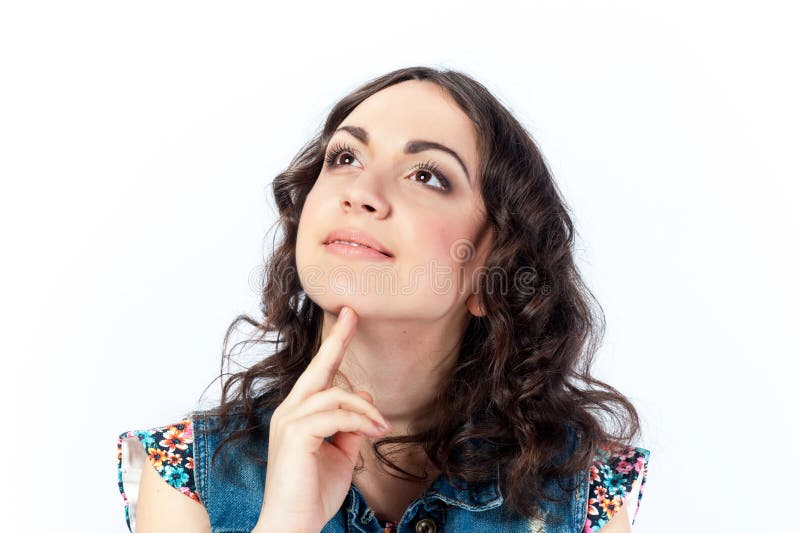 Dreaminess stock image. Image of girl, beautiful, face - 49970531