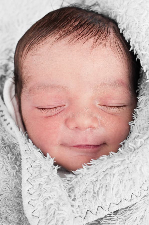 Dreaming Baby Smile stock photo. Image of human, face - 23217986