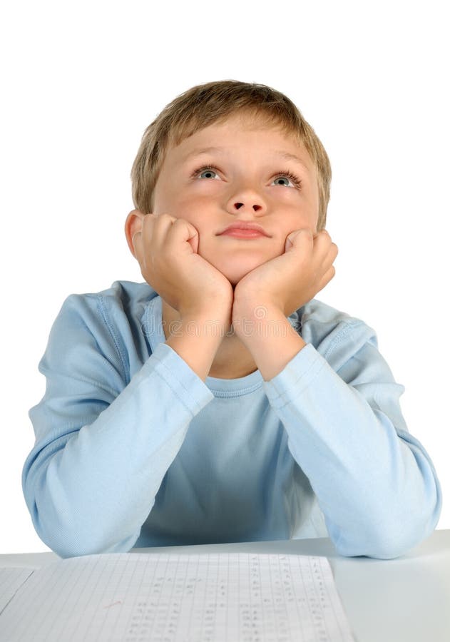 Boy dreaming stock image. Image of dreaming, children, holiday - 239811