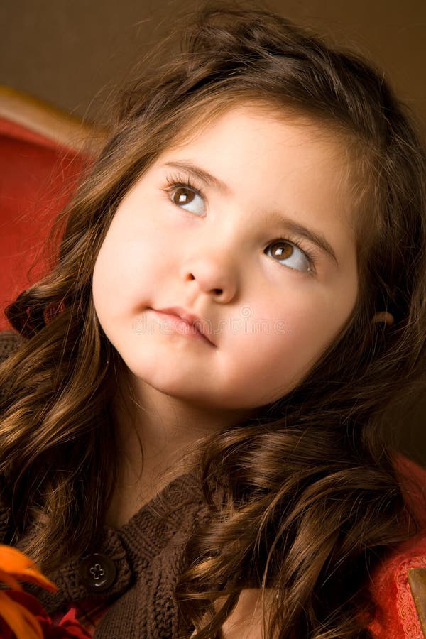 Dreaming child stock image. Image of looking, happy, closeup - 10852893