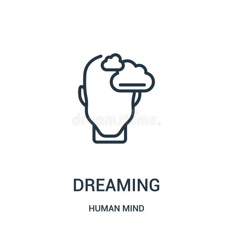 Dreaming Icon on White Background. Simple Element Illustration from ...
