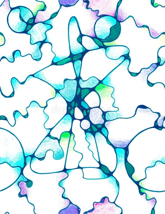 Dreaming Motive Seamless Pattern Stock Illustration - Illustration of ...