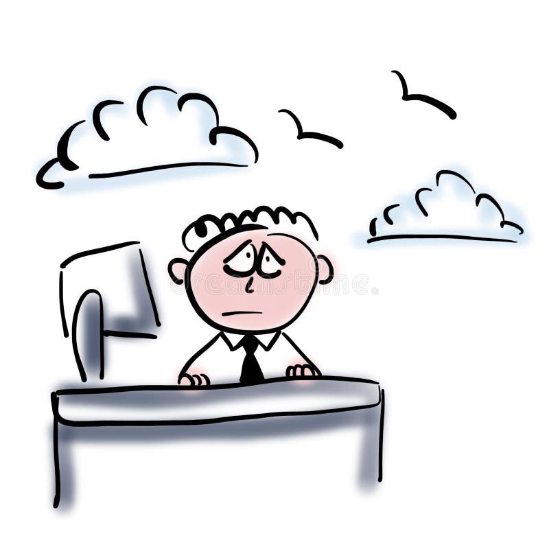 Cartoon Frustrated Office Worker Stock Illustrations – 1,431 Cartoon ...