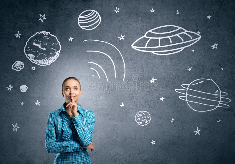 Dreaming to explore space stock photo. Image of astronaut - 68280796