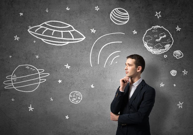 Dreaming to explore space stock photo. Image of cosmos - 70360842