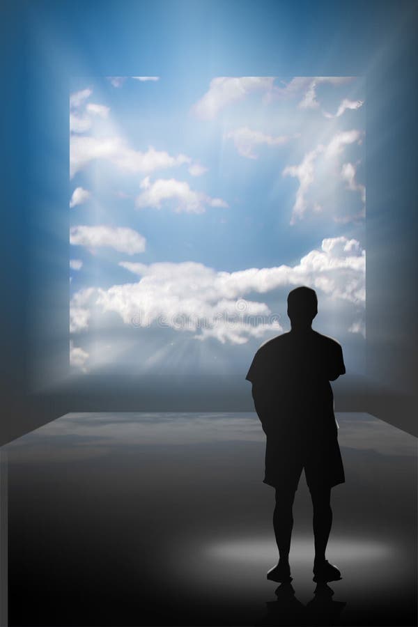 Dreaming a vision screen stock illustration. Illustration of open - 971729