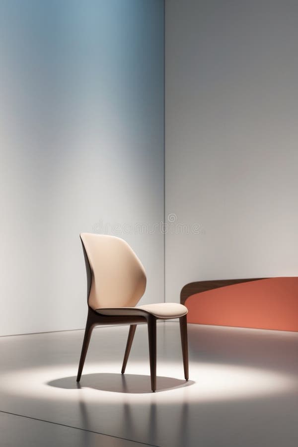 Dreamlike Exhibition Hall with Designer Chair for Editorial Shoot ...