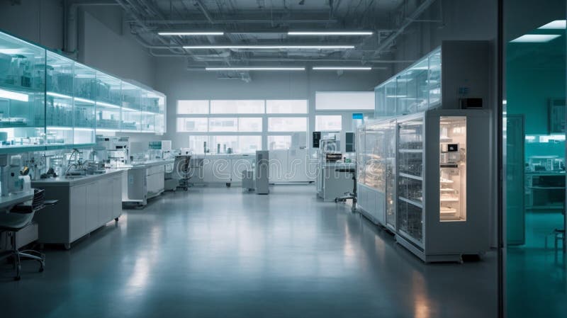An Ultra-modern Genetic Modification Lab. AI Generated Stock ...
