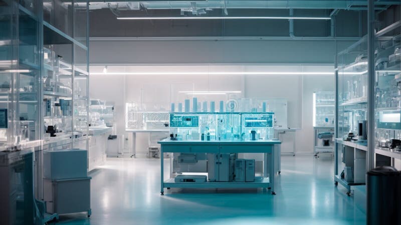 An Ultra-modern Genetic Modification Lab. AI Generated Stock ...