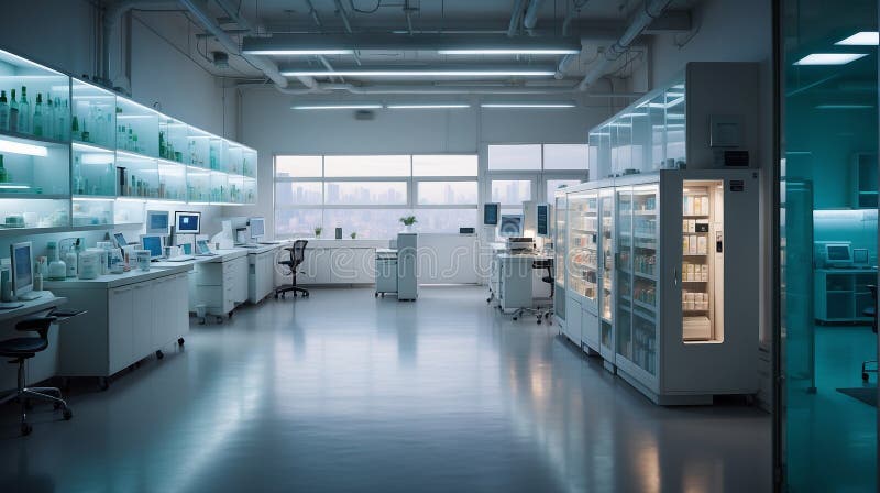 An Ultra-modern Genetic Modification Lab. AI Generated Stock ...