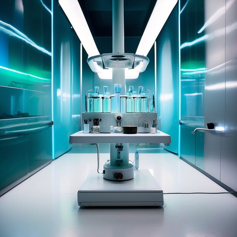 An Ultra-modern Genetic Modification Lab. AI Generated Stock ...