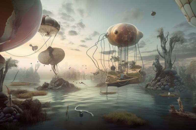 Floating Creatures Stock Illustrations – 667 Floating Creatures Stock ...