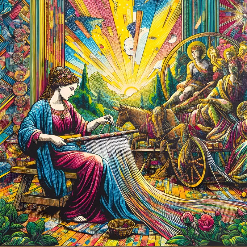 Ethereal Weaver stock illustration. Illustration of setting - 330398839