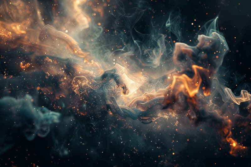 A Dreamlike Vision of a Cosmic Nebula Drifting through Space ...