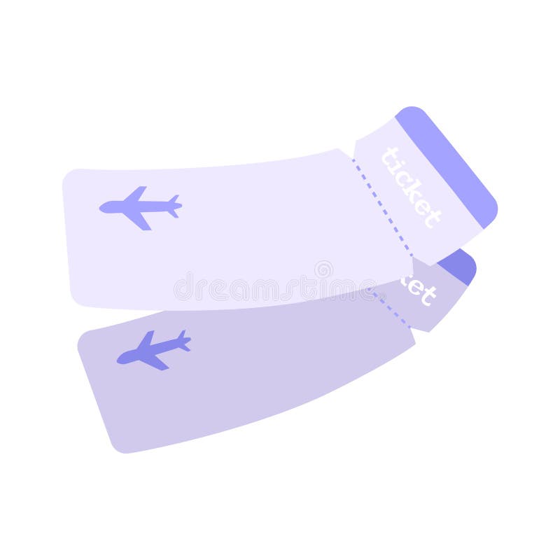 Dreams Flight Tickets Composition Stock Vector - Illustration of ...