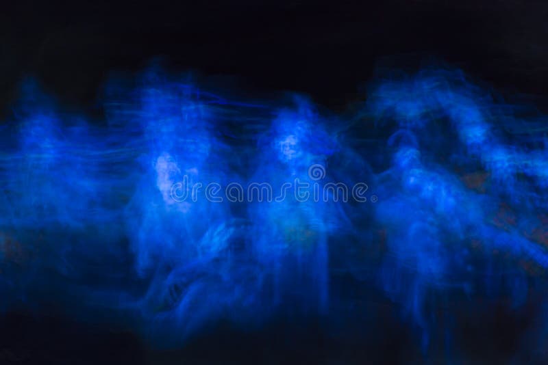 Group of eerie blue ghosts stock photo. Image of blurred - 74583258