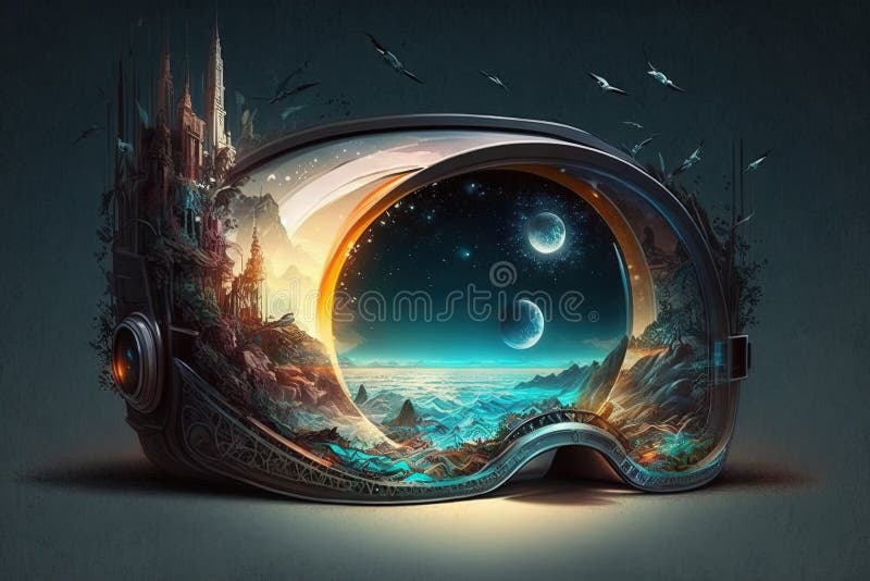 Dreams Visualization Device of the Future Illustration Generative Ai ...