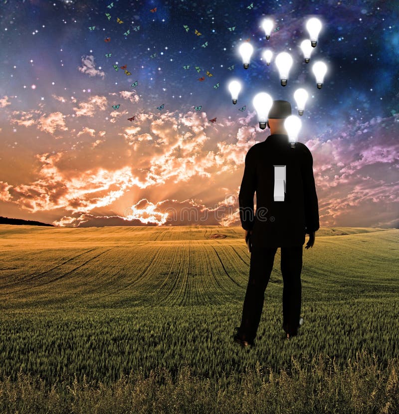 Dreamscape stock illustration. Illustration of like, caucasian - 13324299