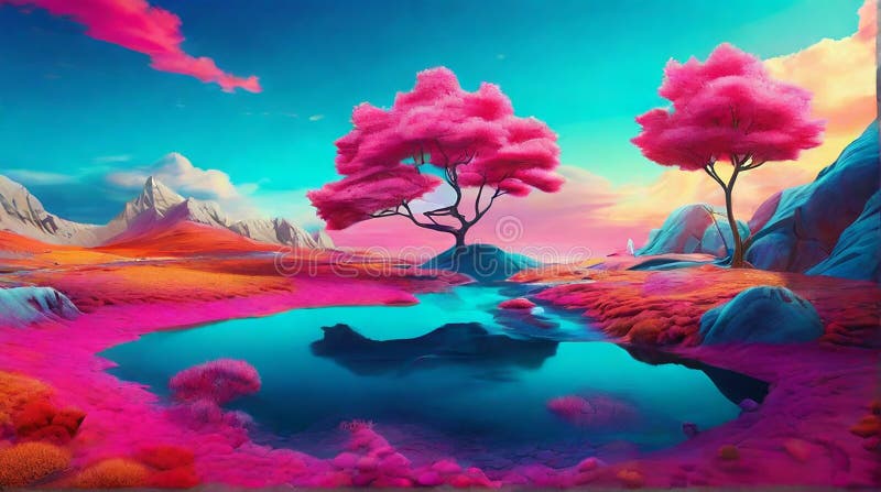 Dreamscape Dreams stock illustration. Illustration of world - 303308686