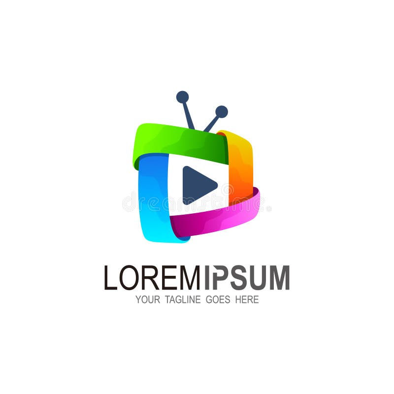 Creative Media Agency Company Logo Simple Stock Illustration ...