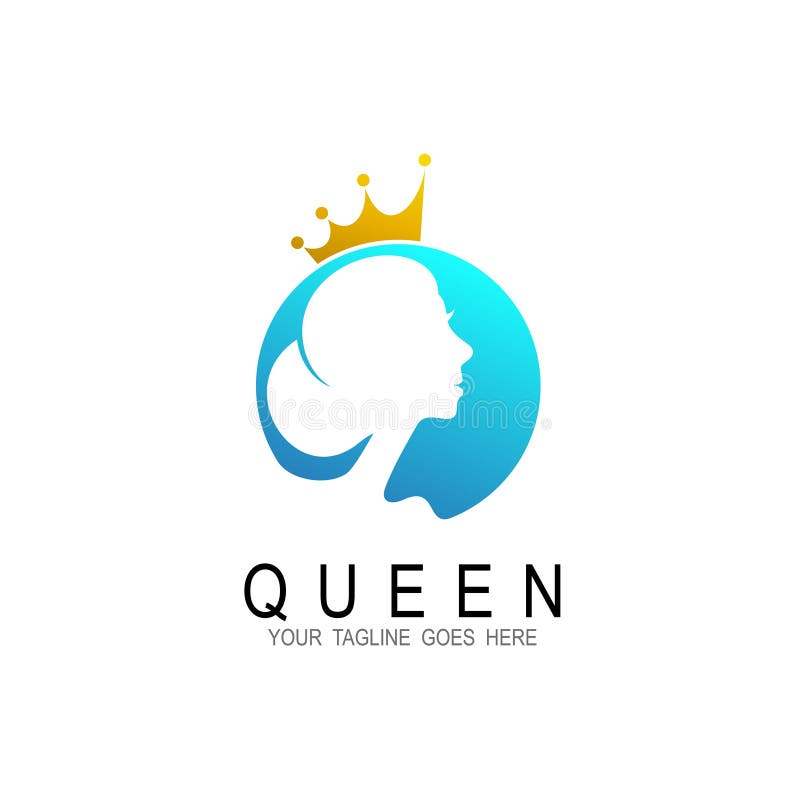 Queen Logo with Royal Design Illustrations, Simple Logo Stock ...