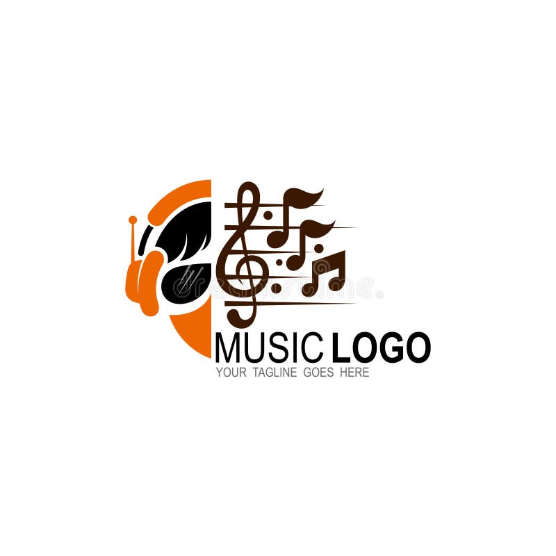 Music Icon, Logos of People Listening To Music Stock Vector ...