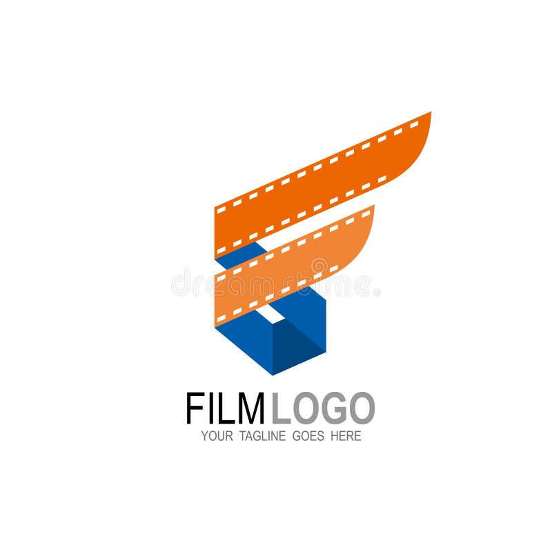 Film Video Real Logo with Letter F Stock Vector - Illustration of ...