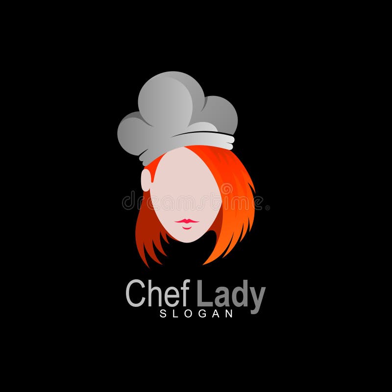 The Logo of a Beautiful Woman, Chef and Beautiful Stock Vector ...