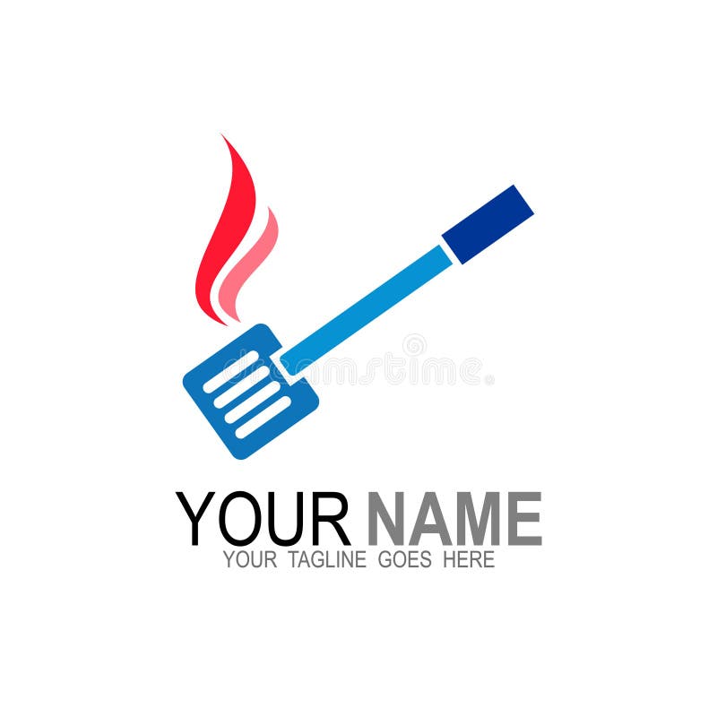 Logo Cooking and Fire Cooking, Restaurant Logo Design Stock Vector ...