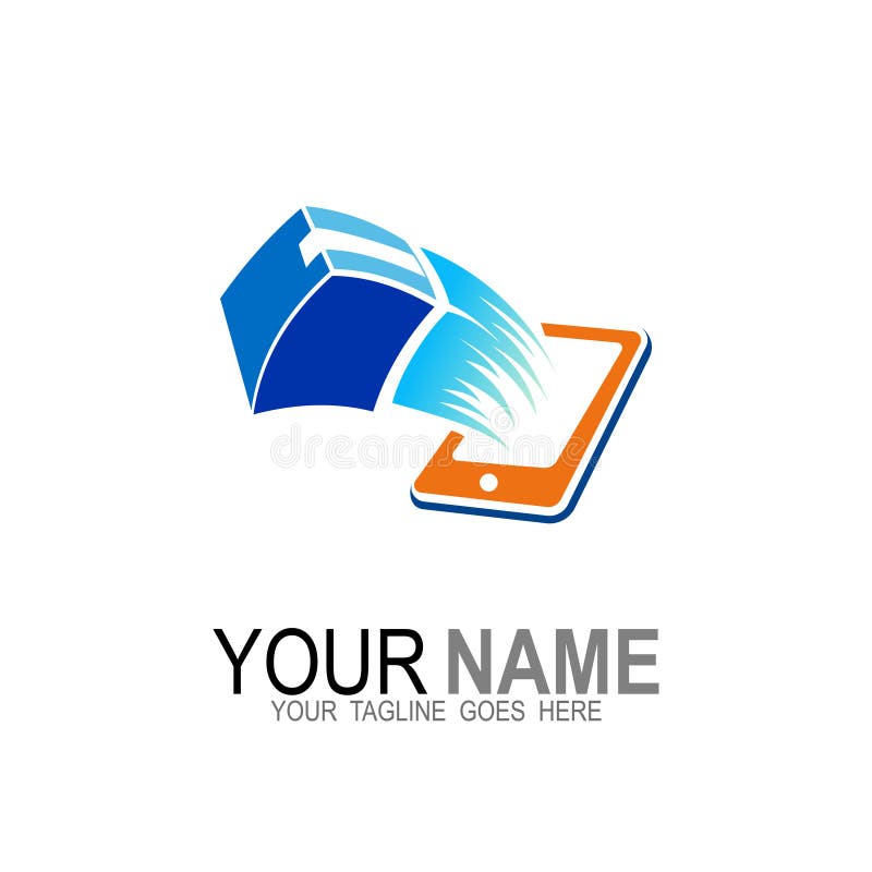 Logo Booking Delivery Via Phone and Internet, Phone Icon Stock Vector ...