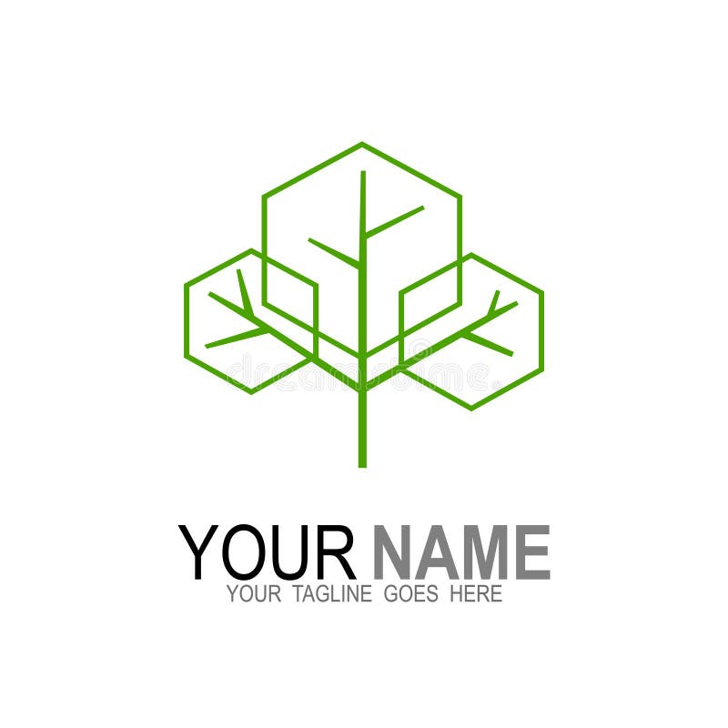 Tree Logos and Lines, Medical Icon Stock Vector - Illustration of ...