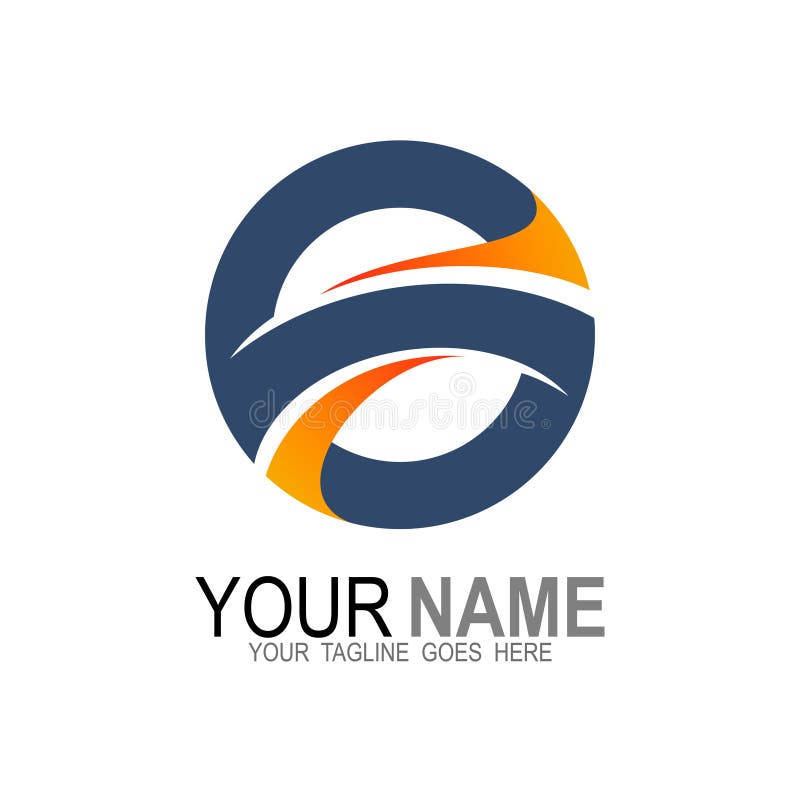 Letter S and Circle + Circle Logo with Simple , Letter S Logo Stock ...