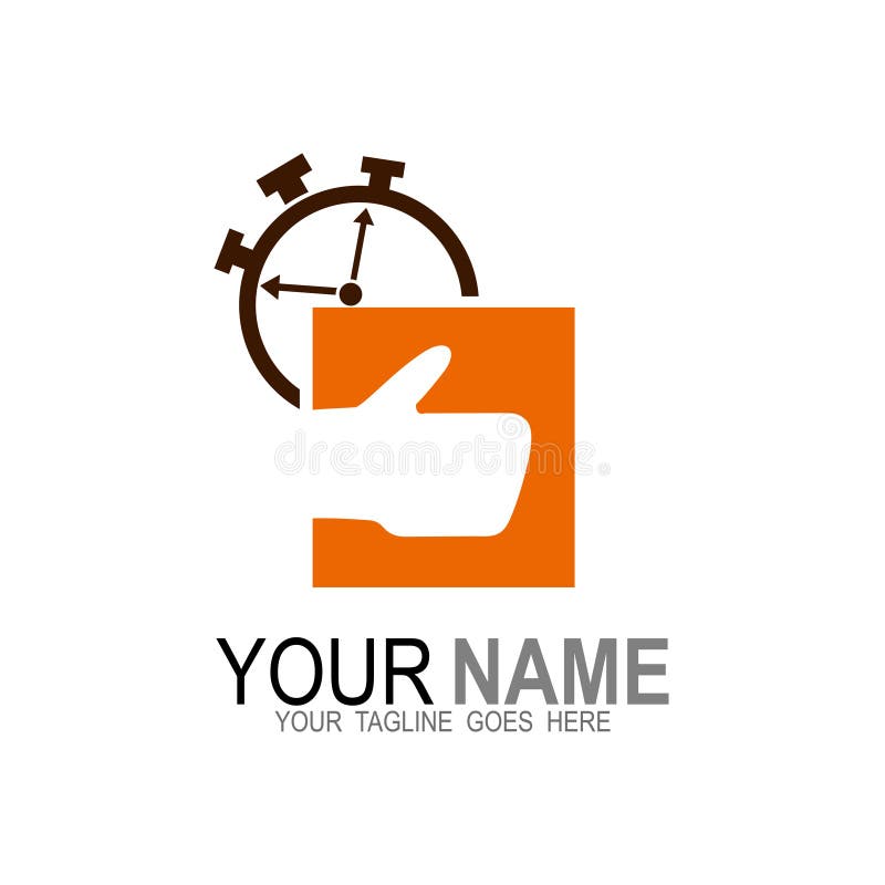 Package Delivery Logo on Time Stock Vector - Illustration of company ...